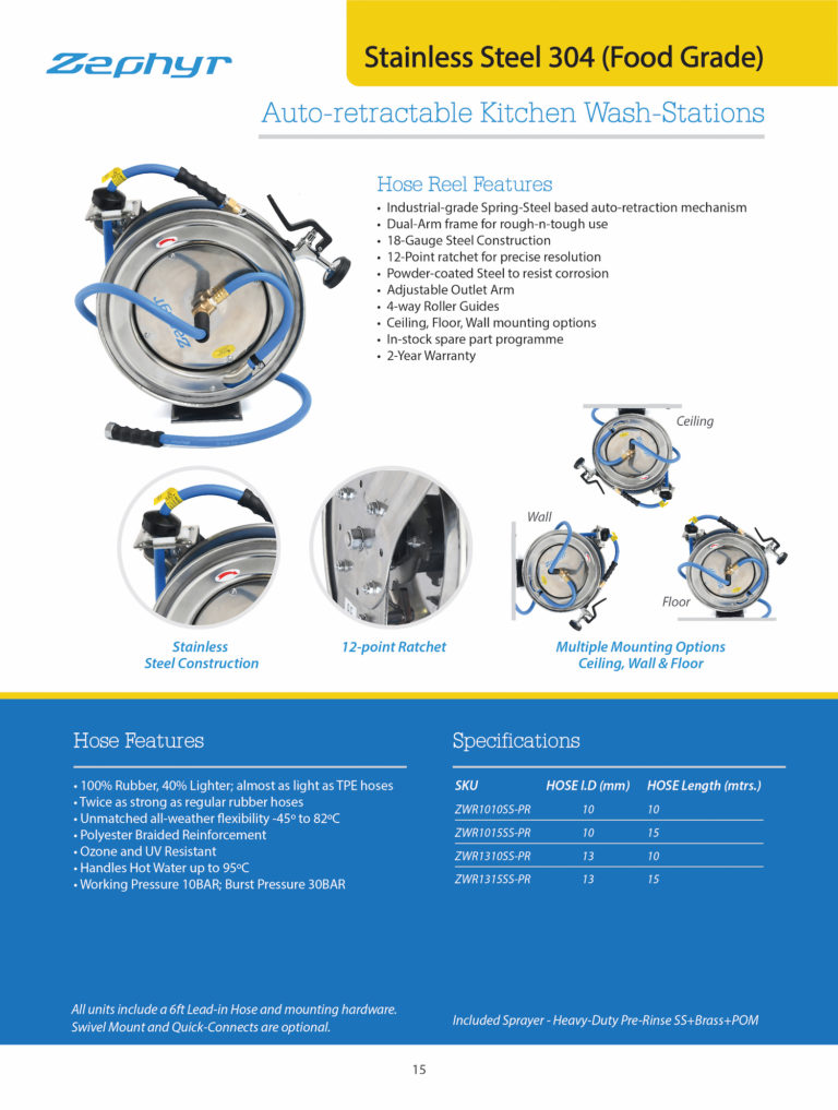 » Stainless-Steel Auto-Retractable Kitchen Wash Station